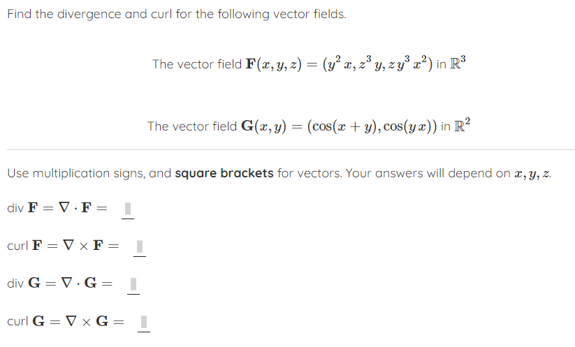 Use multiplication signs, and square brackets for | Chegg.com