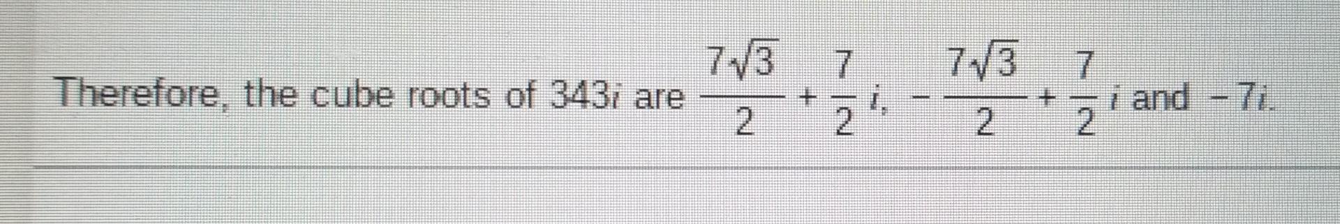 Solved Find the cube roots of the number. 125i WI 125 i - | Chegg.com