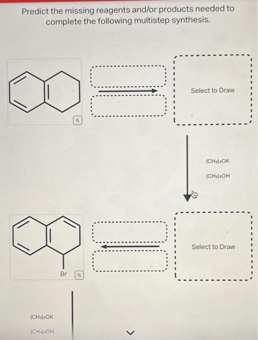 Solved Predict the missing reagents and/or products needed | Chegg.com