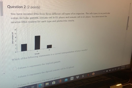 Solved Question 2 2 Points You Have Isolated Dna From