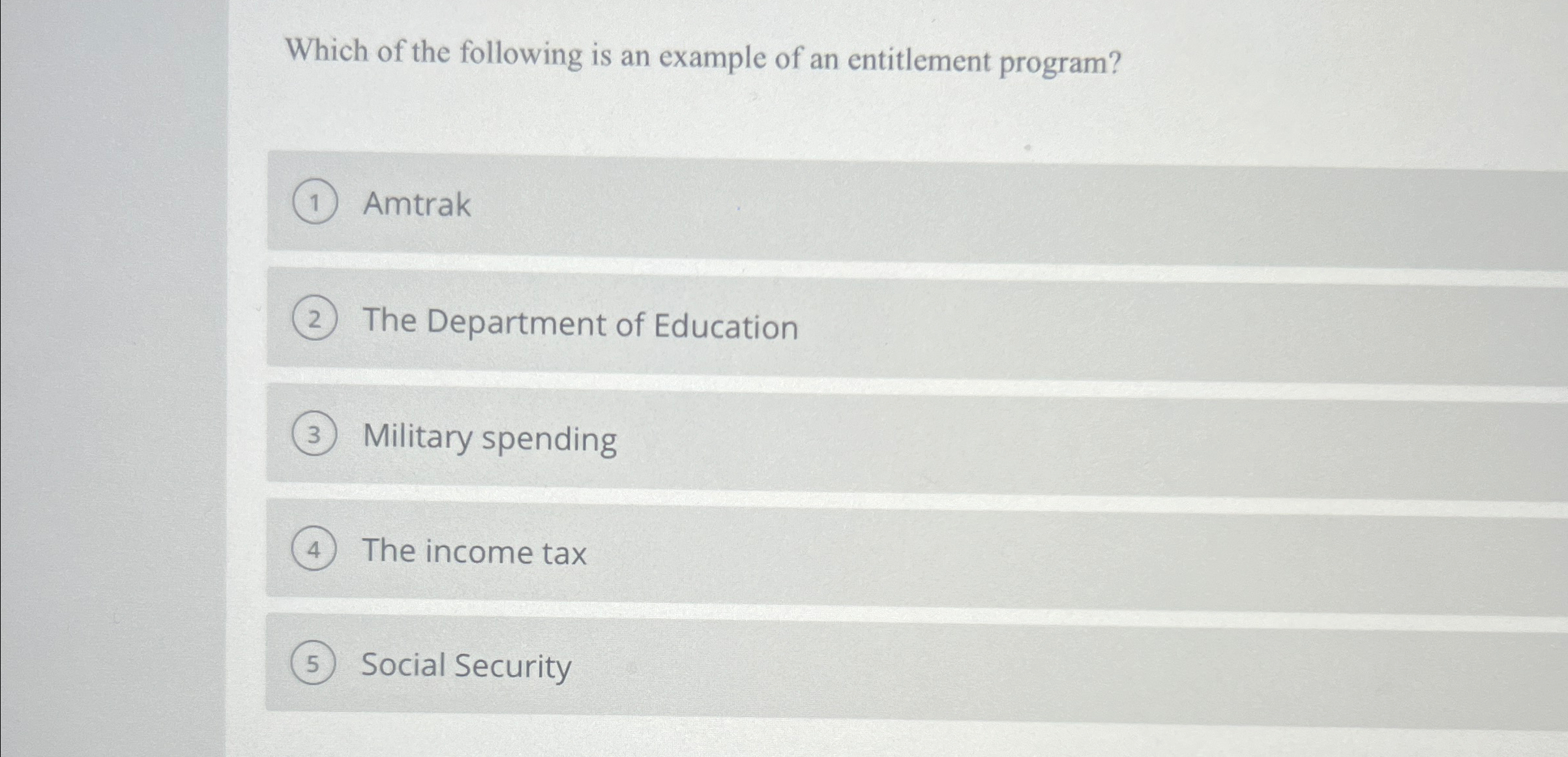 Solved Which of the following is an example of an | Chegg.com