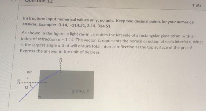Solved Instruction: Input numerical values only; no unit. | Chegg.com