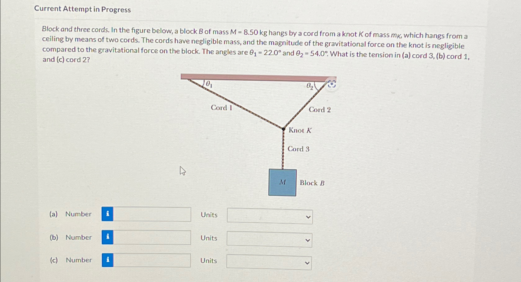 Solved Current Attempt in ProgressBlock and three cords. In | Chegg.com