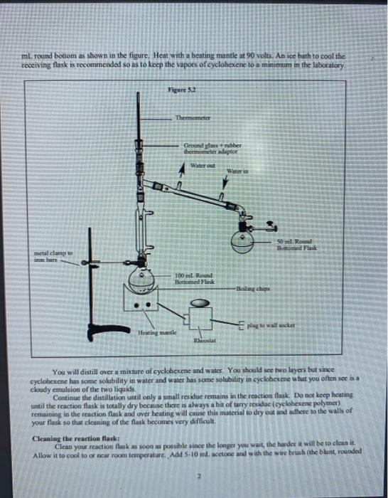 Solved Preparation of Cyclohexene In this experiment we will | Chegg.com