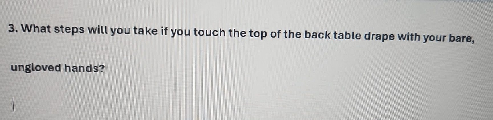 What steps will you take if you touch the top of the | Chegg.com
