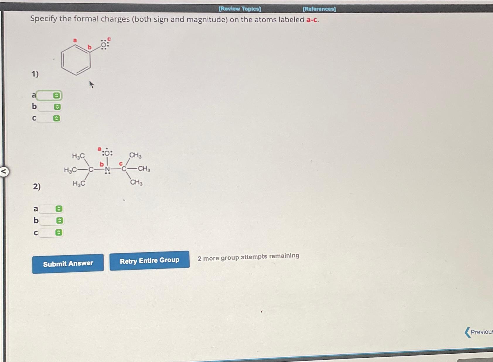 Solved [Review Toples][References]Specify the formal charges | Chegg.com
