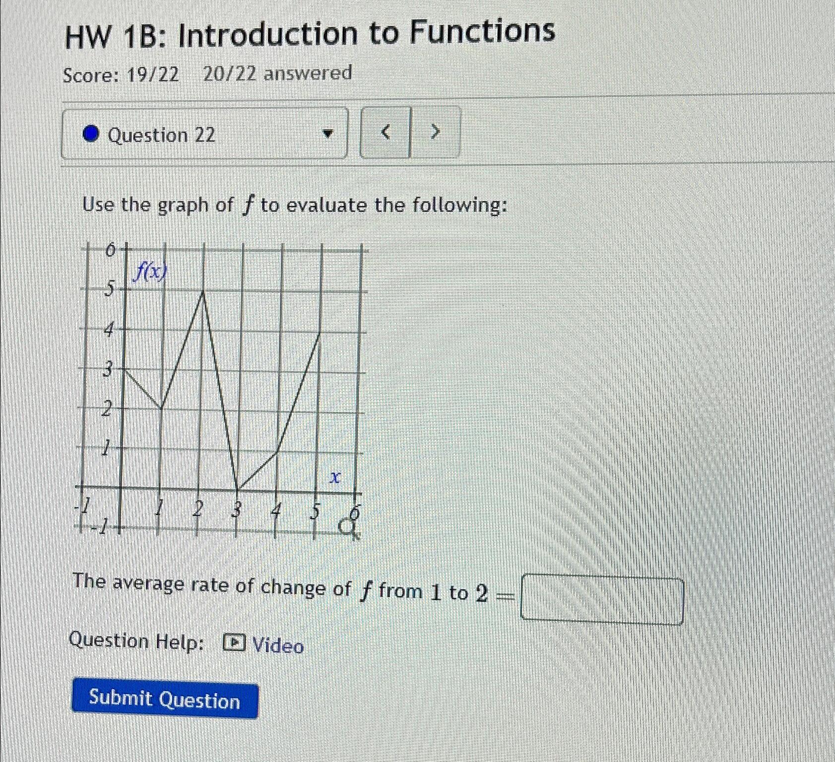 Solved HW 1B: Introduction to FunctionsScore: 19/22 20/22 | Chegg.com