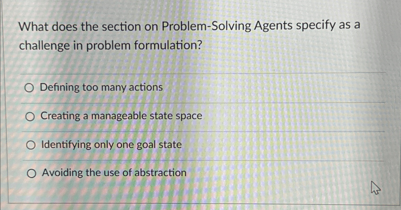 Solved What does the section on Problem-Solving Agents | Chegg.com