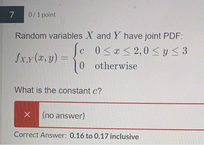 Solved Random variables X and Y have joint PDF: | Chegg.com