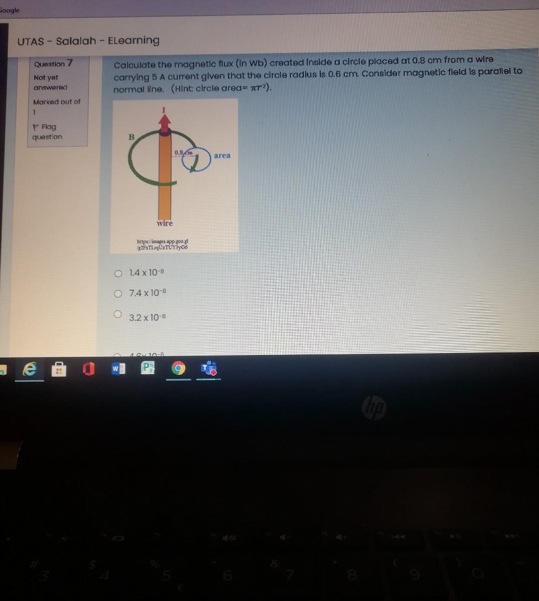 Solved Google UTAS - Salalah - ELearning Question 7 Not yet | Chegg.com