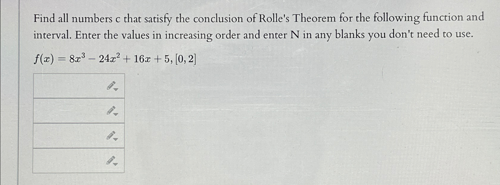Solved Find all numbers c ﻿that satisfy the conclusion of | Chegg.com