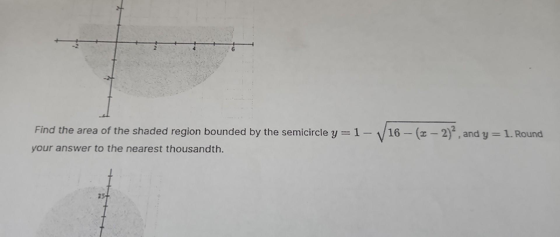 Solved Find the area of the shaded region bounded by the | Chegg.com
