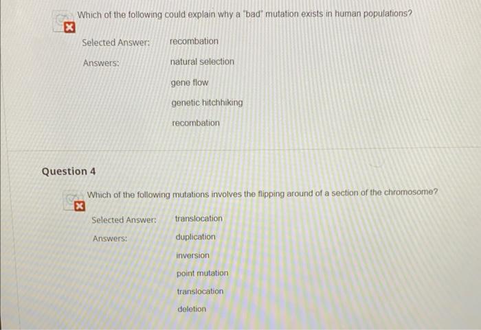 Solved Which of the following could explain why a "bad" | Chegg.com