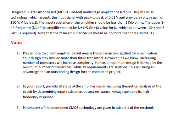Solved Design a full- ﻿transistor based (MOSFET-based) | Chegg.com