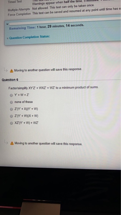 Solved Warnings appear when all Multiple Attempts Not | Chegg.com
