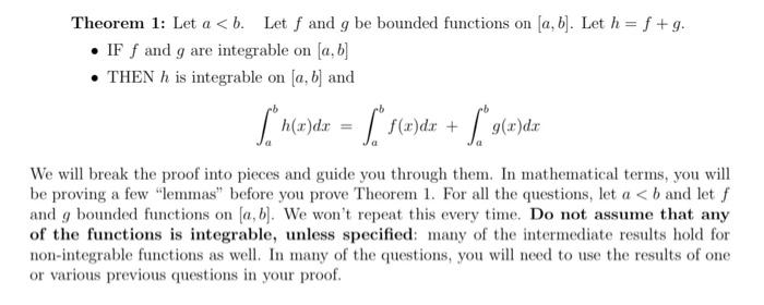 Solved Theorem 1: Let a | Chegg.com