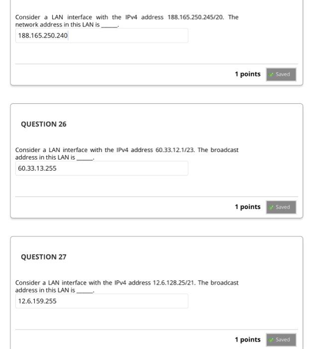 Solved Consider a LAN interface with the IPv4 address | Chegg.com