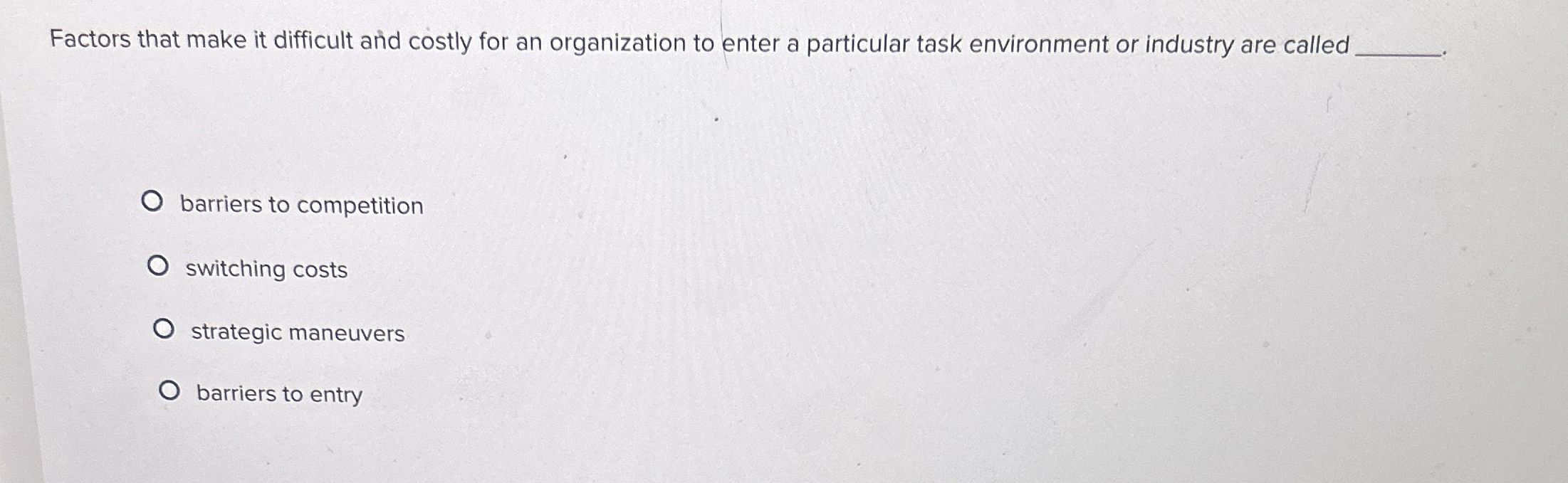 Solved Factors that make it difficult and costly for an | Chegg.com