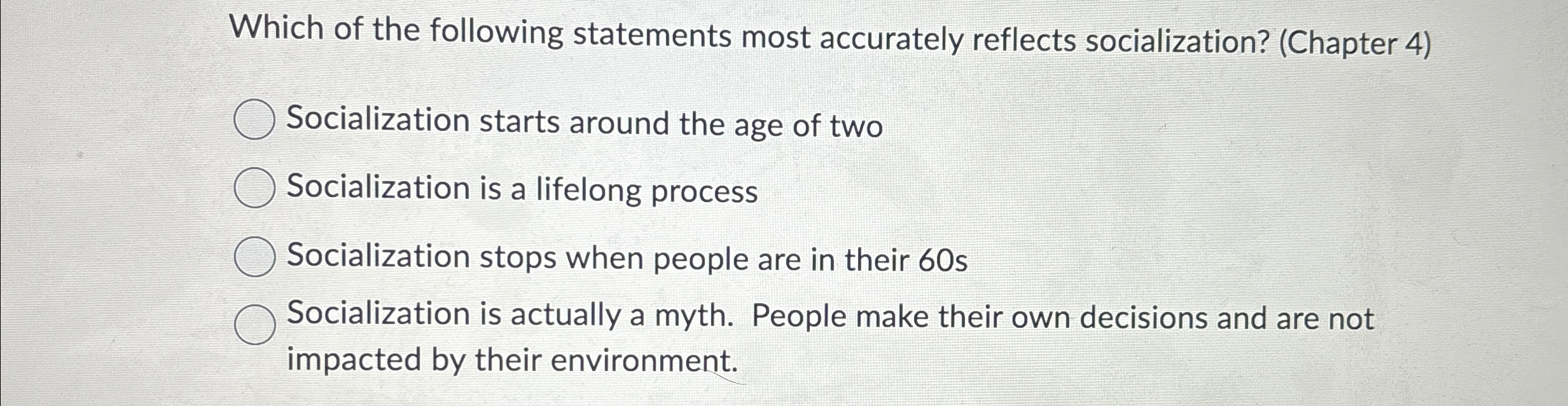 Solved Which of the following statements most accurately | Chegg.com