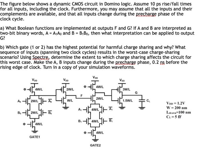 The figure below shows a dynamic CMOS circuit in | Chegg.com