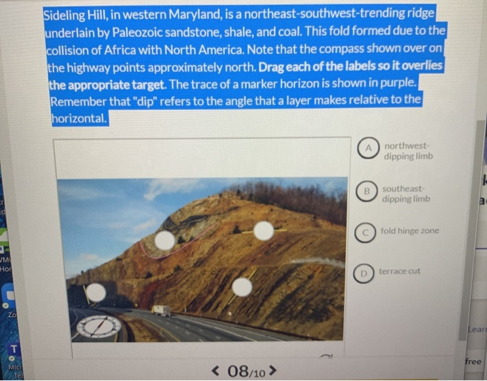 Solved Sideling Hill, in western Maryland, is a | Chegg.com