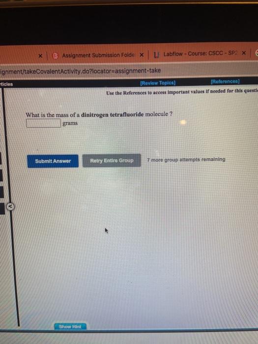 Solved X B Assignment Submission Folde x Labflow - Course: | Chegg.com