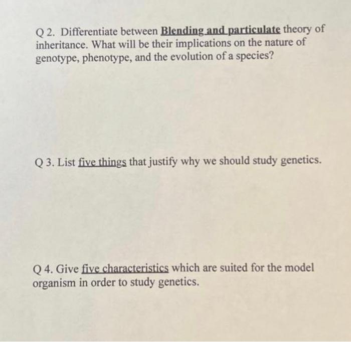 Solved Q 2. Differentiate between Blending and particulate | Chegg.com
