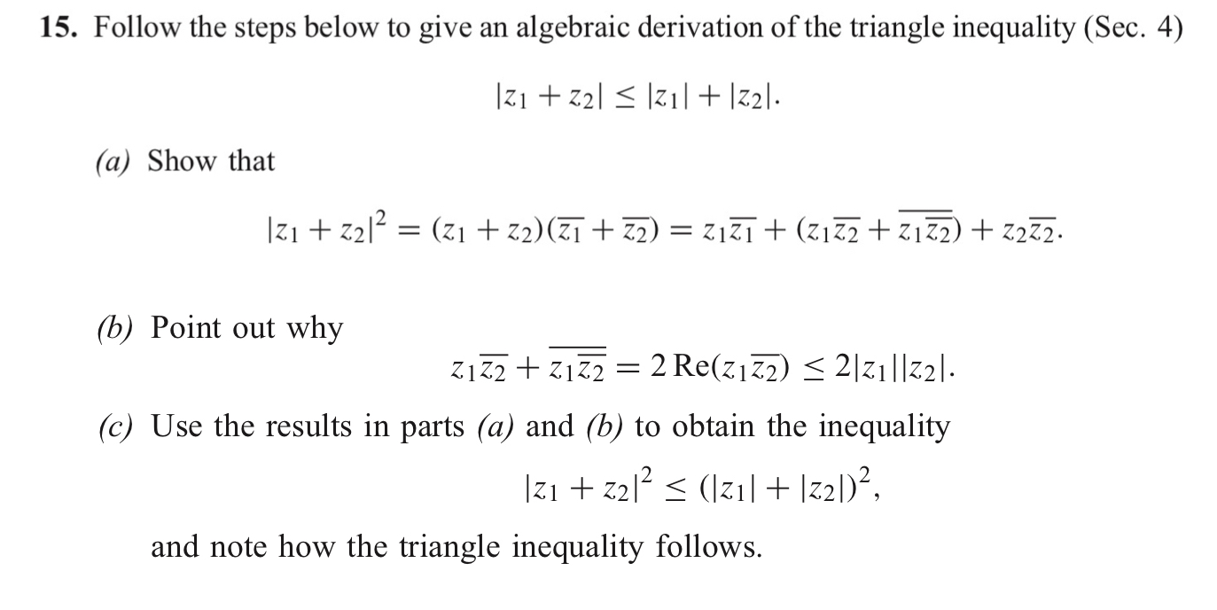 Solved Follow the steps below to give an algebraic | Chegg.com