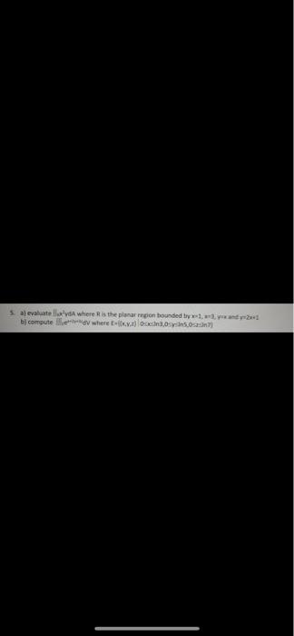 s a) evaluate lavdA where R is the planar region | Chegg.com