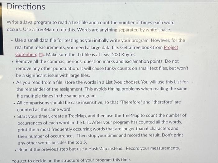 Solved Write A Java Program To Read A Text File And Count