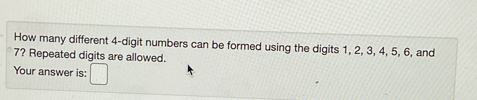 Solved How many different 4-digit numbers can be formed | Chegg.com