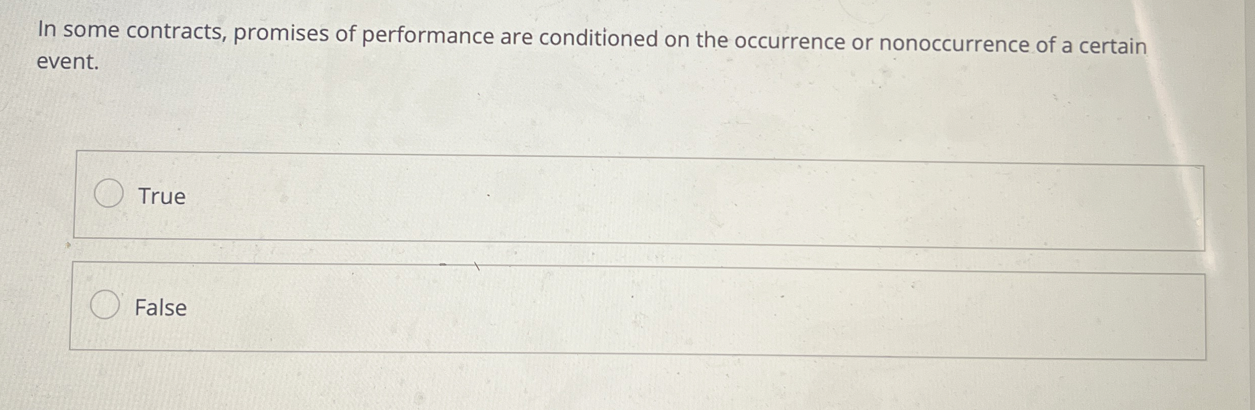 Solved In some contracts, promises of performance are | Chegg.com