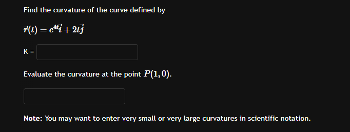 Solved Find the curvature of the curve defined | Chegg.com