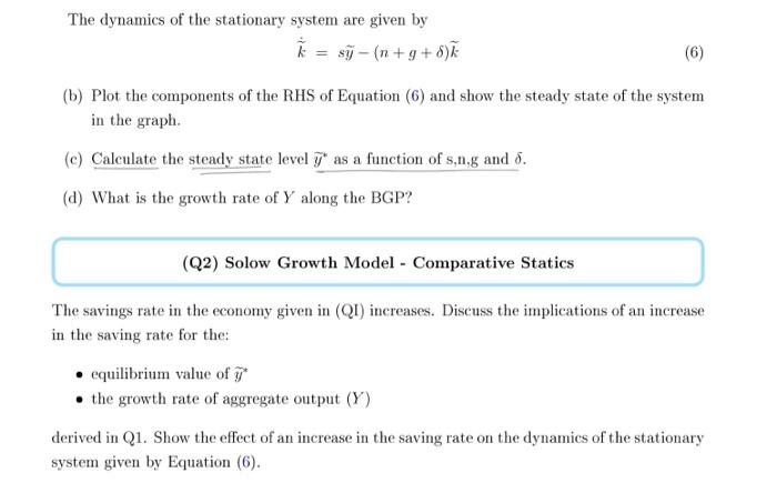 Solved Time is continuous and the economy is given as in the | Chegg.com