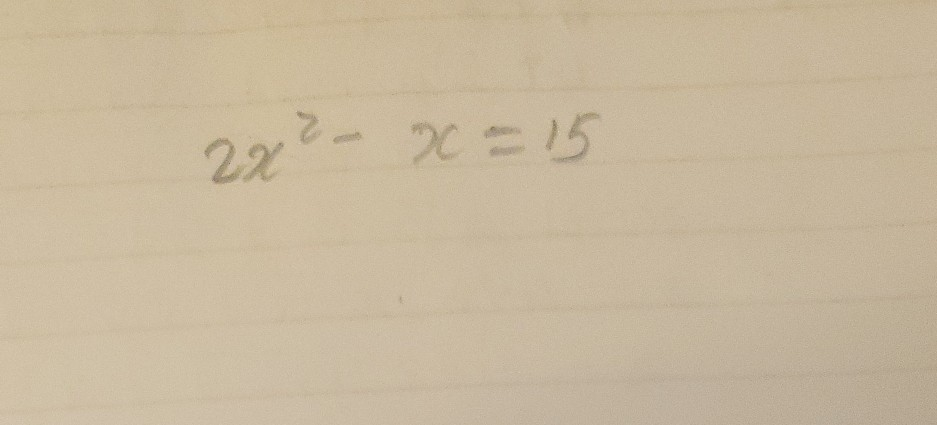Solved 2x - 2 =15 | Chegg.com