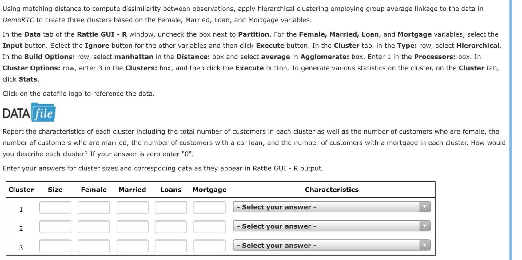 Solved Using matching distance to compute dissimilarity | Chegg.com