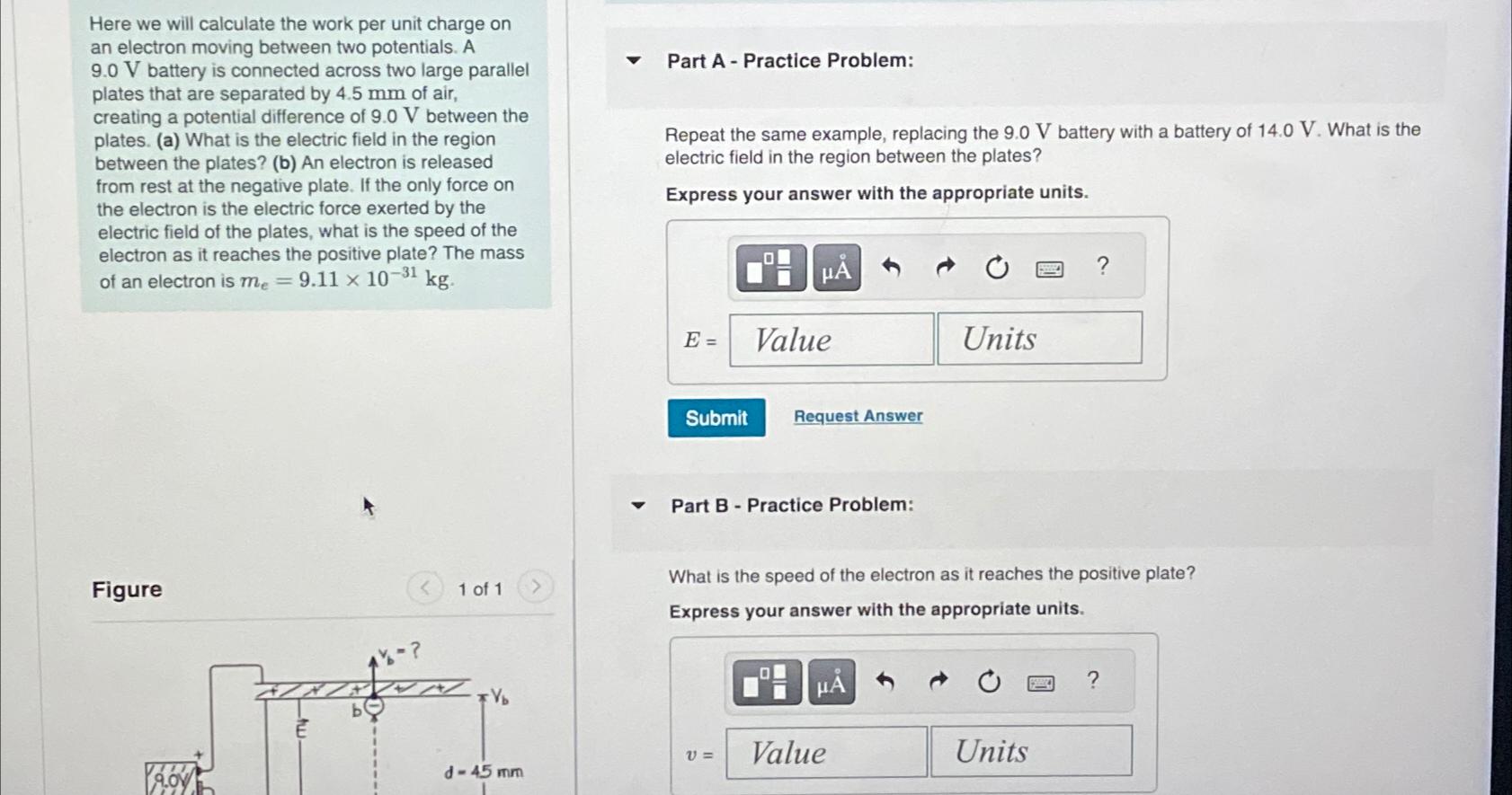 Solved Here we will calculate the work per unit charge on an | Chegg.com