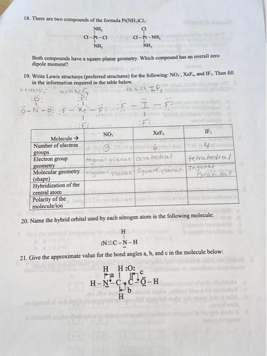 Solved 18. There are two compounds of the formula P(NH)Cl: | Chegg.com