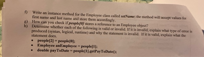 Solved 7. Given the following class definitions: public | Chegg.com