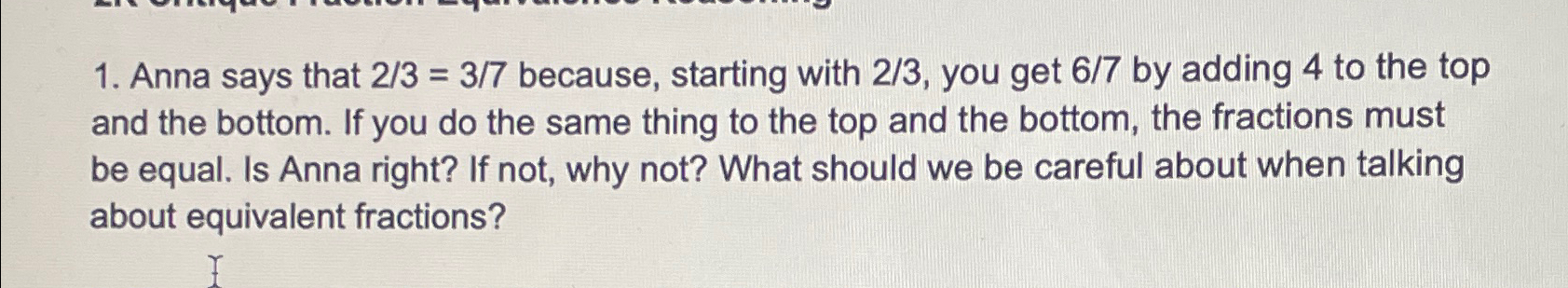 Solved Anna says that 23=37 ﻿because, starting with 23, ﻿you | Chegg.com