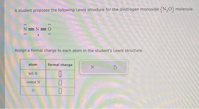 Solved A student proposes the following Lewis structure for | Chegg.com