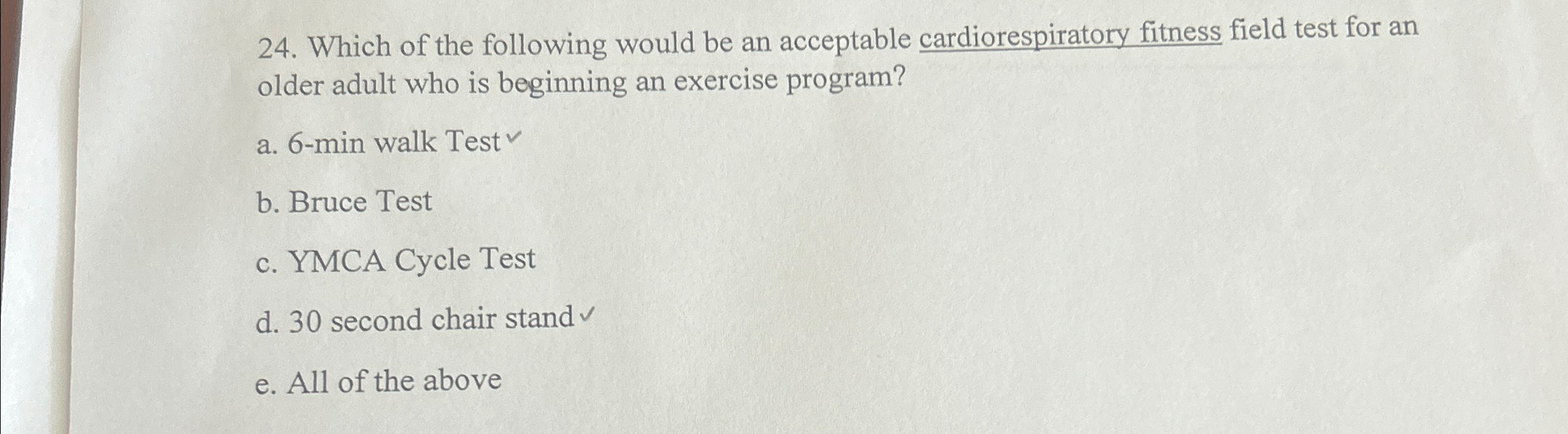 Solved Which of the following would be an acceptable | Chegg.com