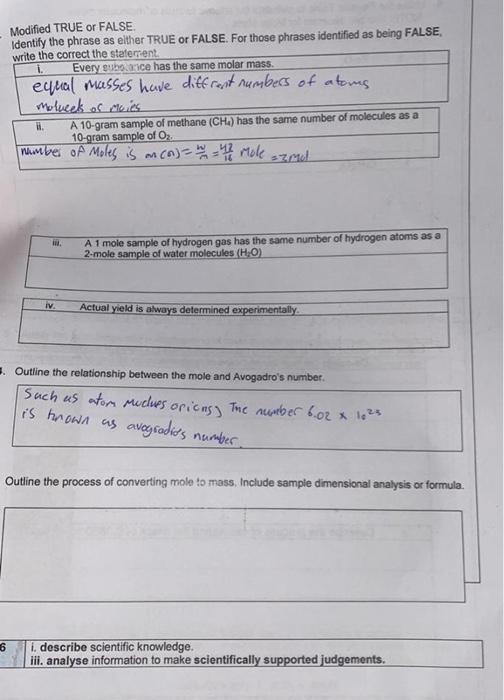 Solved Modified TRUE or FALSE. Identify the phrase as elther | Chegg.com