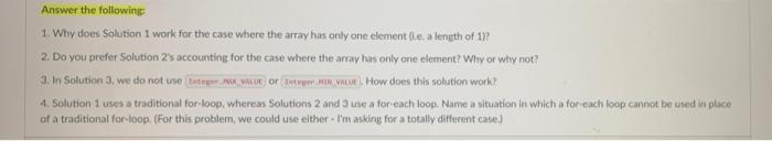 Solved Solution 1 public static int range(int[] arry { int | Chegg.com