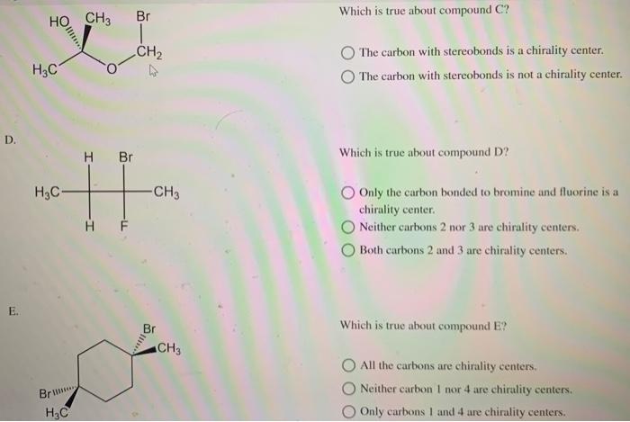 Solved Consider each structure and identify the chirality | Chegg.com