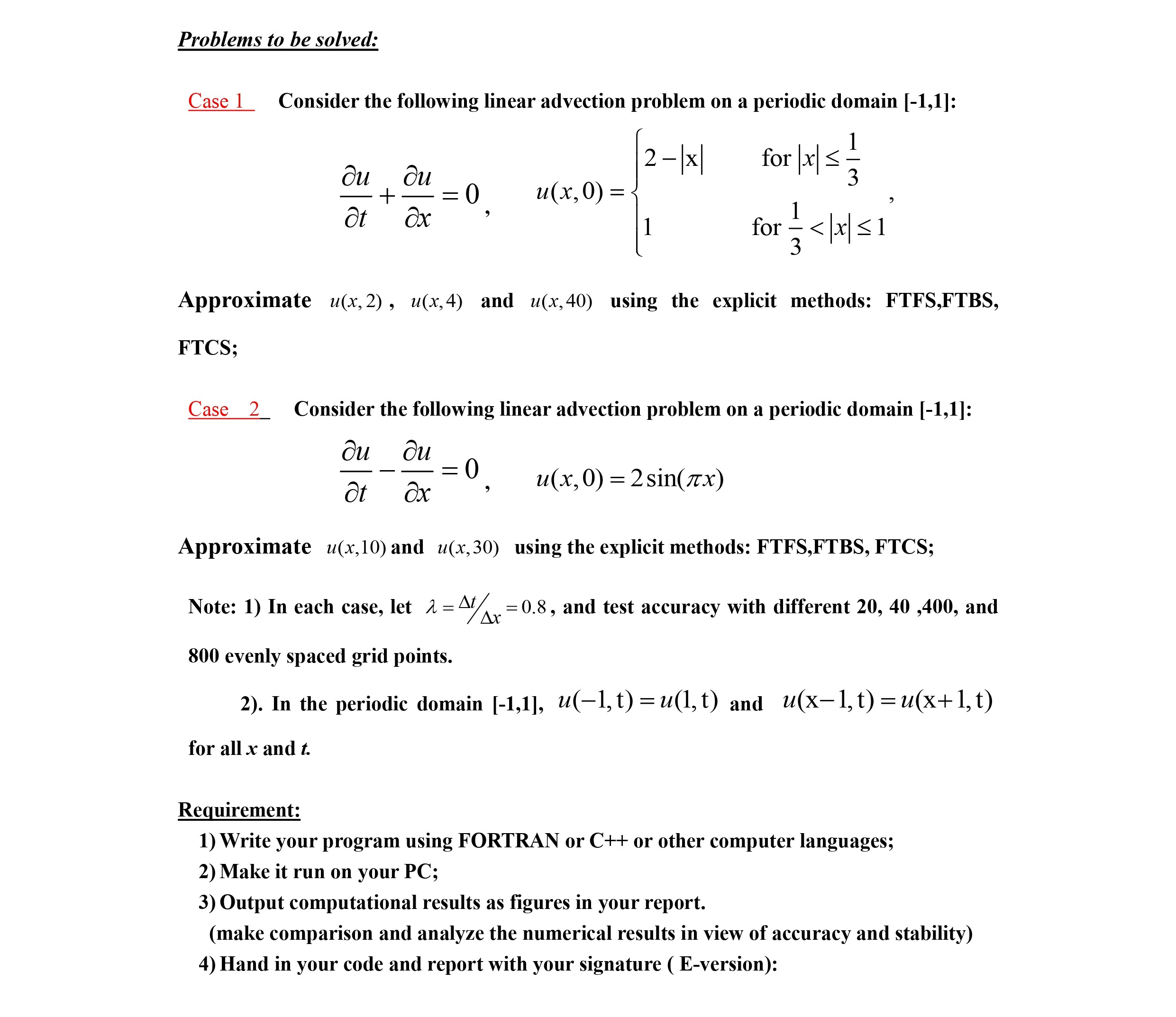 Solved Problems to be ﻿solved:Case 1 ﻿Consider the following | Chegg.com