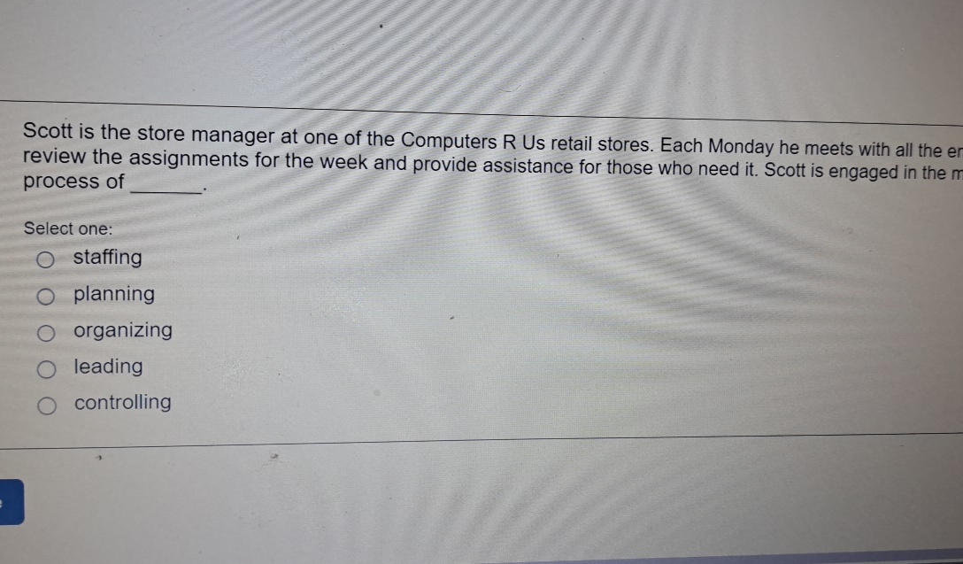 Solved Scott is the store manager at one of the Computers R | Chegg.com