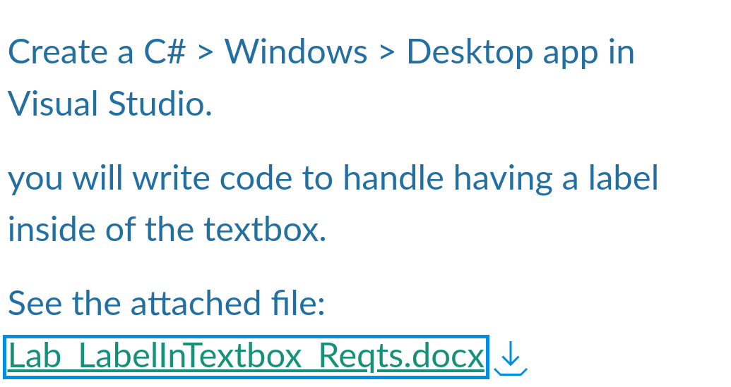 Solved Create a C\# > Windows > Desktop app in Visual | Chegg.com