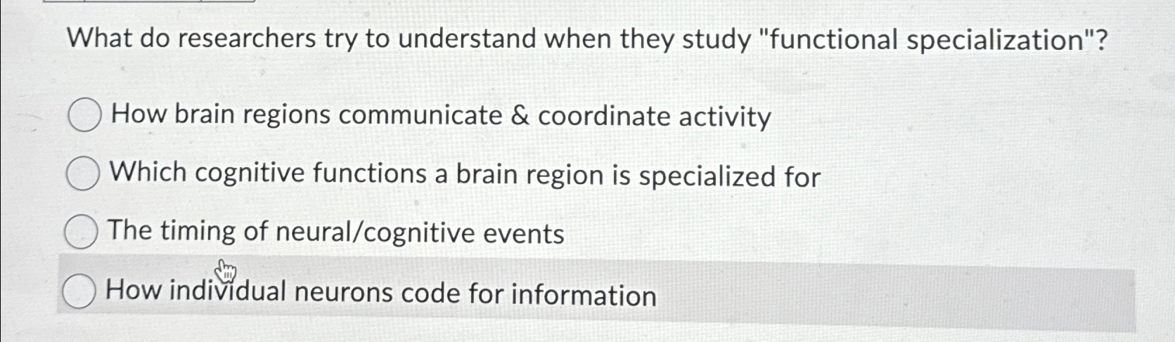 Solved What do researchers try to understand when they study | Chegg.com