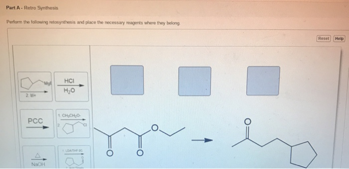 Solved Part A - Retro Synthesis Perform the following | Chegg.com